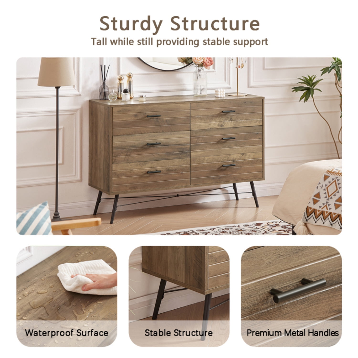 TV Cabinet Dressing Table Bedroom Furniture Large Storage Tower Bedroom ...