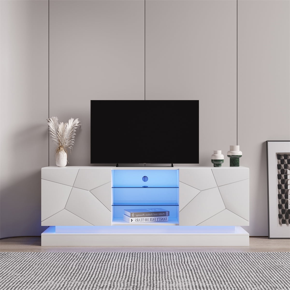 TV Cabinet Wholesale,TV Stand for up to 70 Inch,White TV Stand with ...