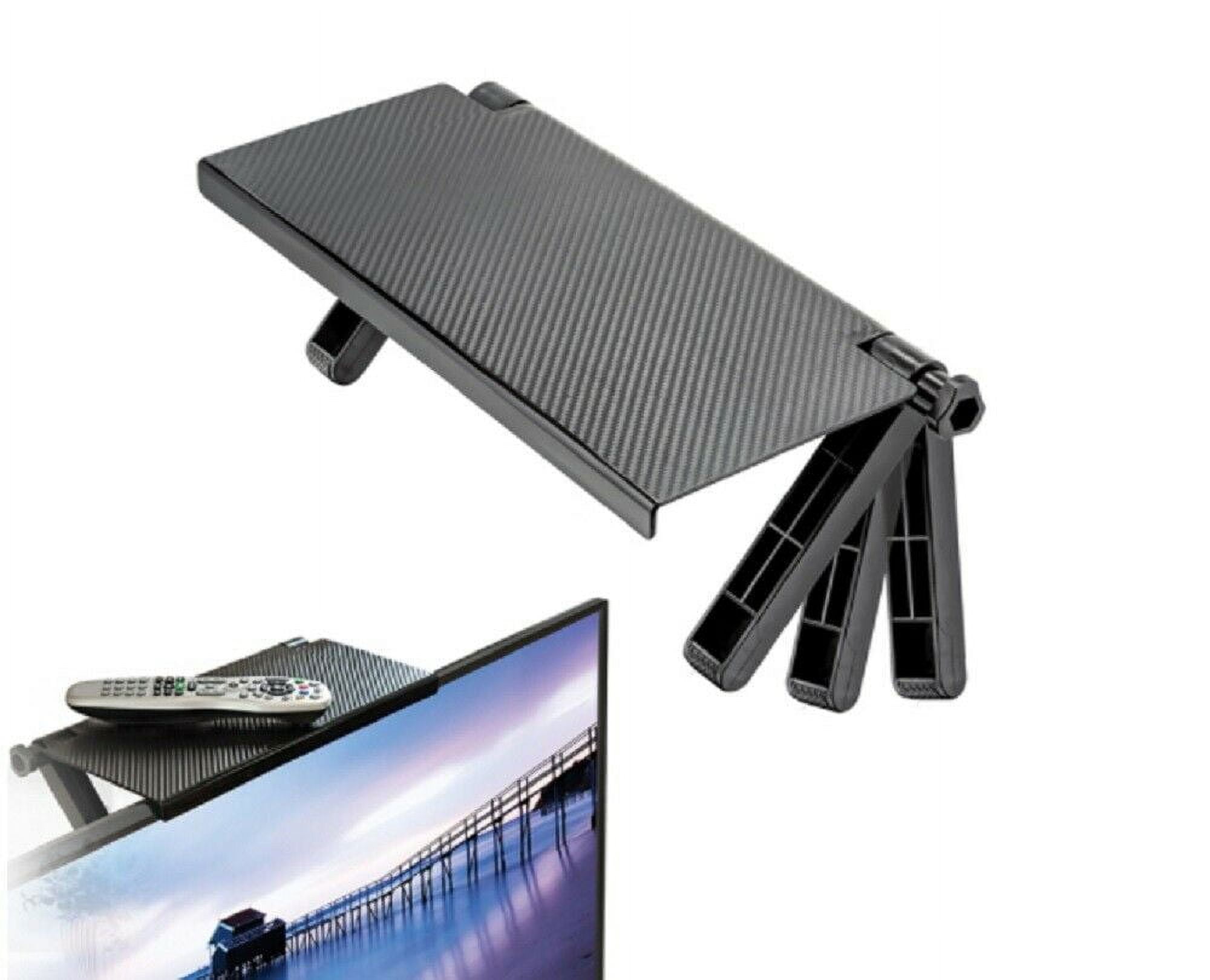 TV Computer Screen Caddy Screen Top Shelf Desktop Adjustable Storage ...