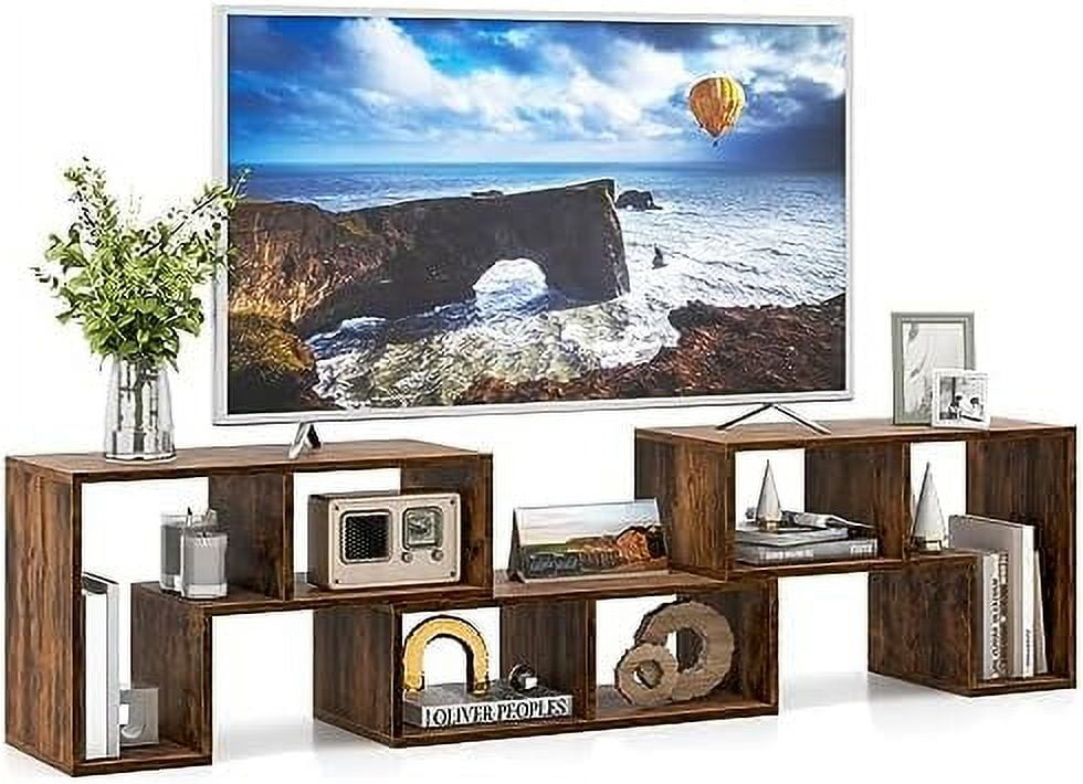 TV Console Stand, 3 Pieces Combination Entertainment Center for 50 55 ...
