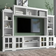 Churanty Television Entertainment Wall Unit Set with Bridge 75",Storage ...