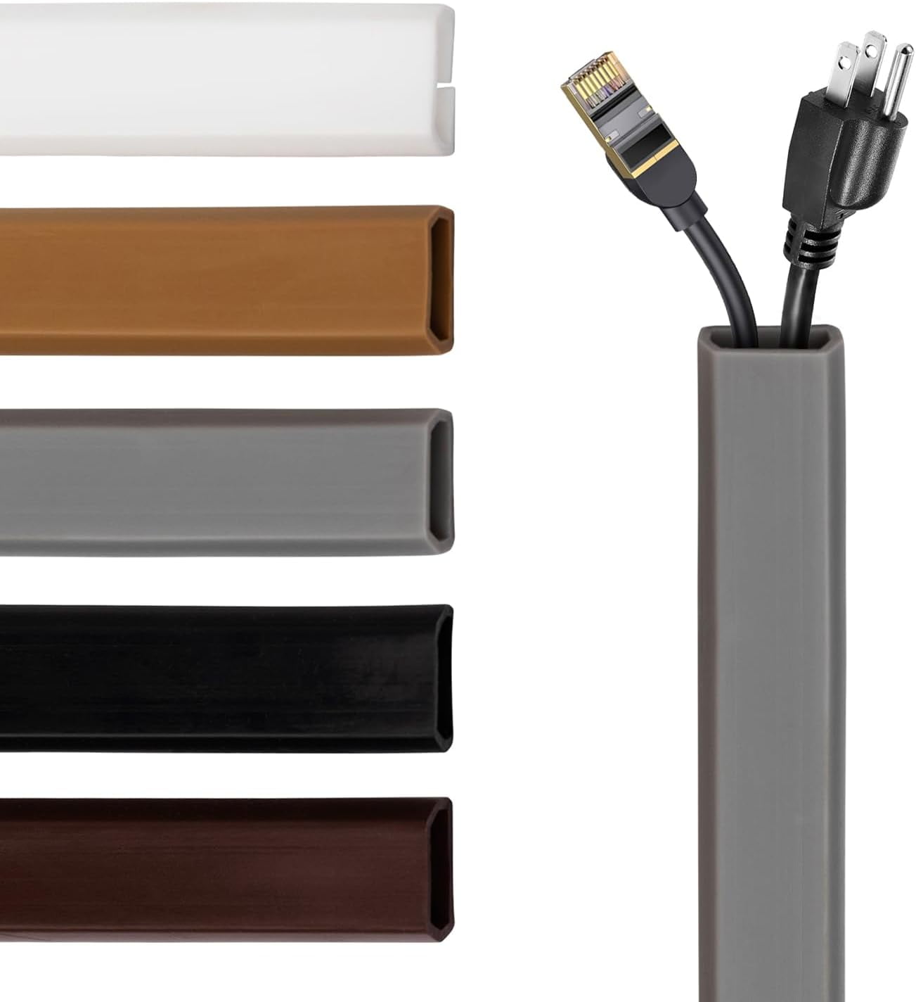 TV Cord Hider Cable Protector - Strong Self Adhesive Wall Cord Cover ...