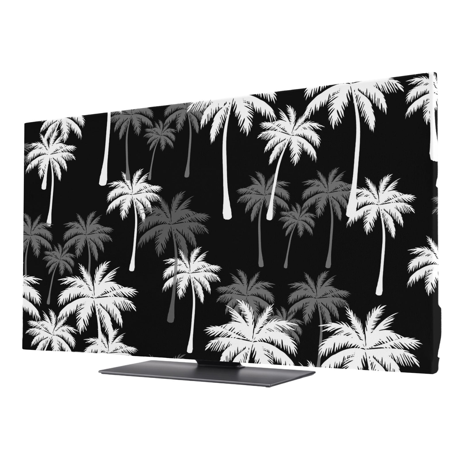 TV Cover Indoor, Tropical Palm Tree Stretch TV Dust Cover Television ...