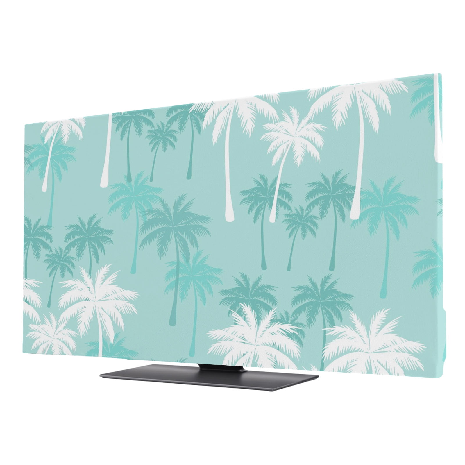 TV Cover Indoor, Tropical Palm Tree Stretch TV Dust Cover Television ...
