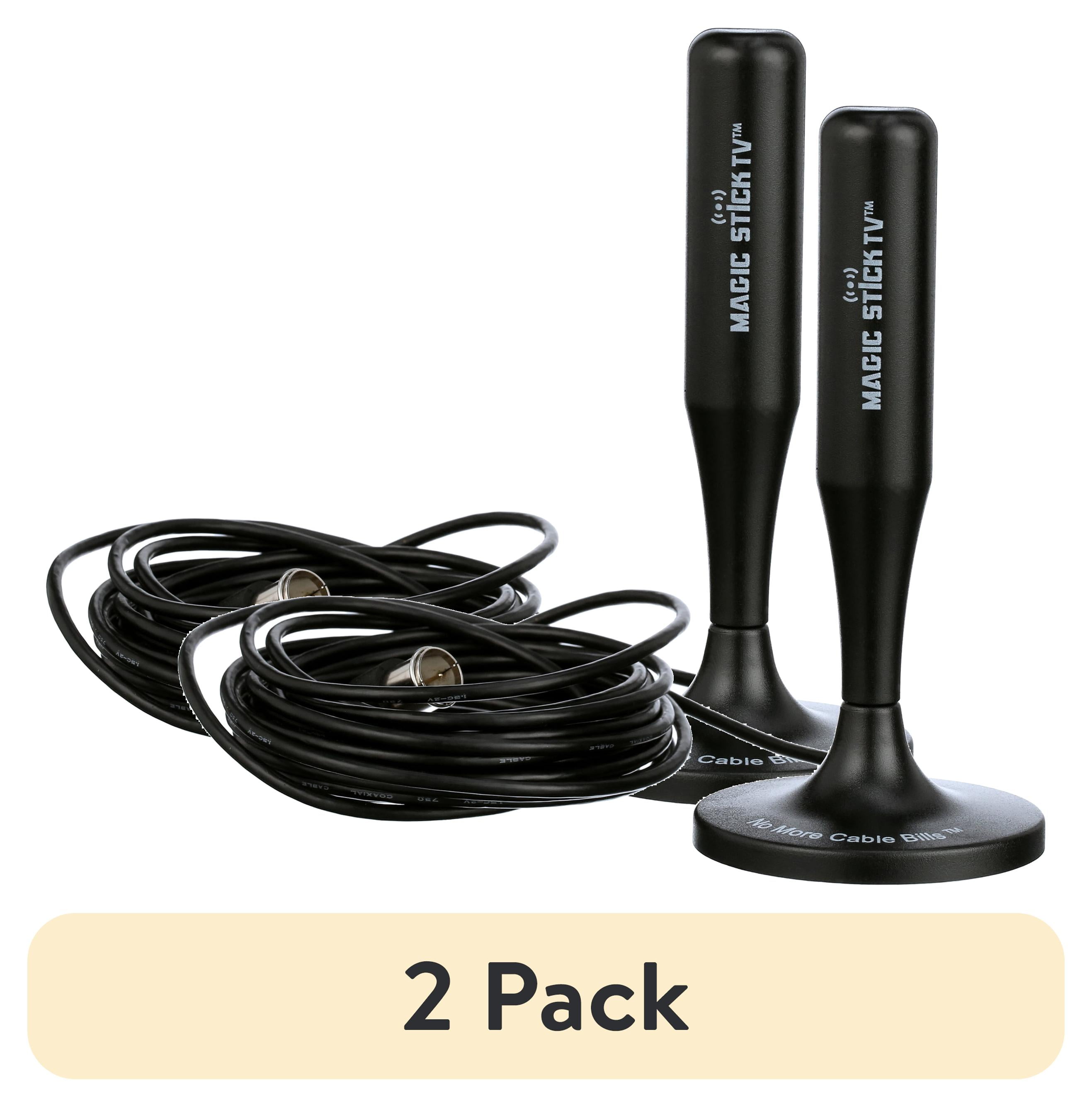 (2 pack) TV Direct Magic Stick Indoor TV Antenna – 4K-Ready Indoor ...