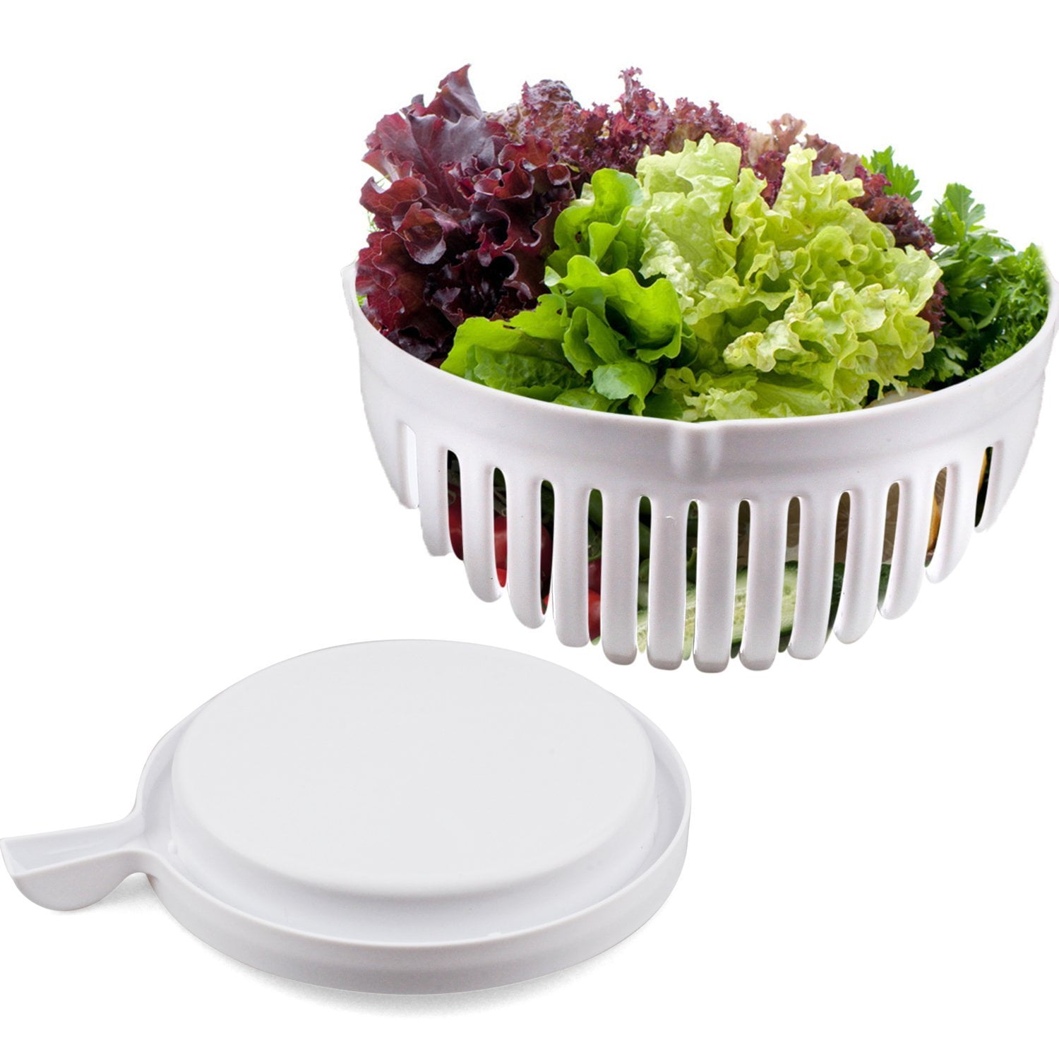 TV Direct -Salad Cutter Chopper Slicer Clean Bowl Fruit Vegetable Salad ...