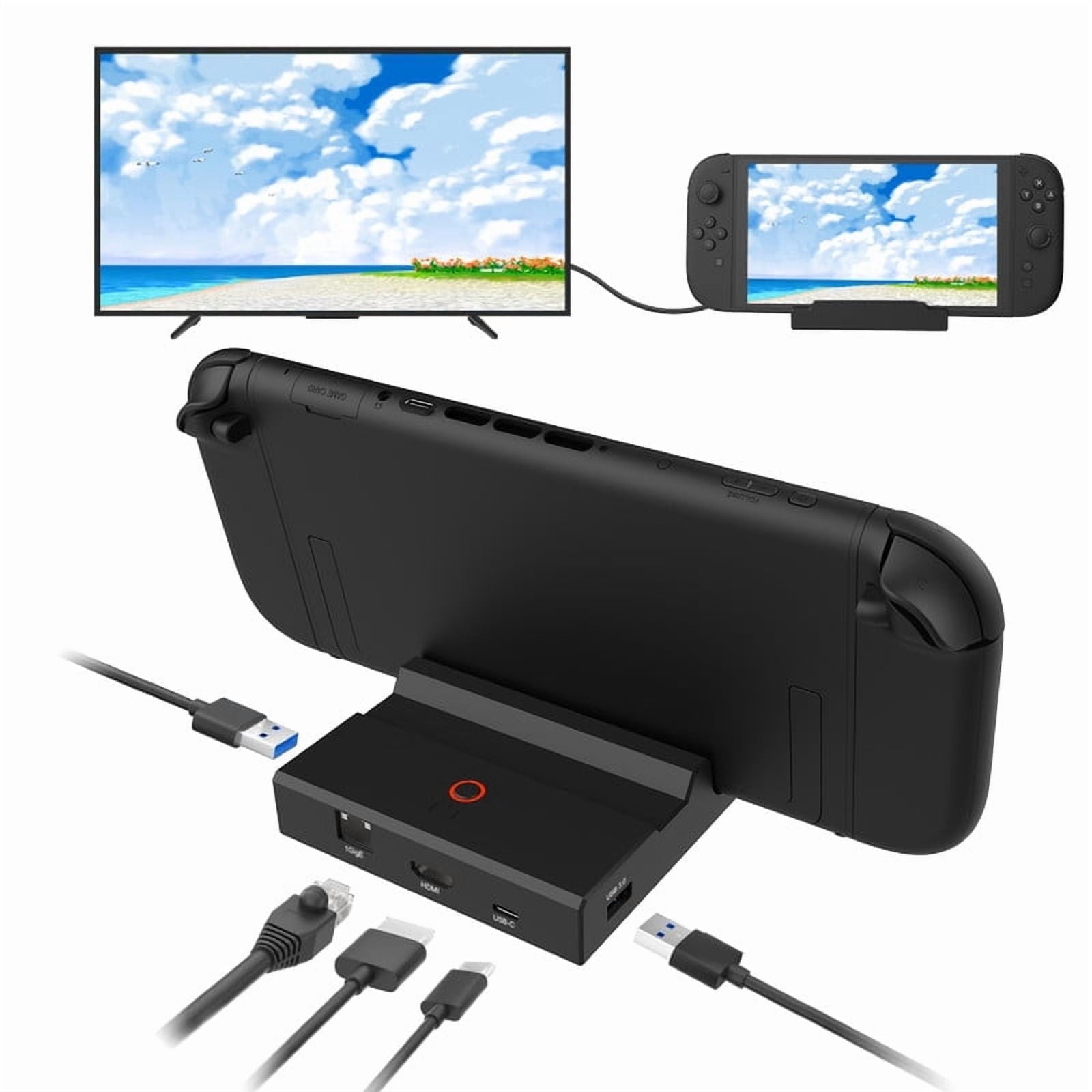 TV Dock Station for Nintendo Switch 2, Portable Video Converter TV ...