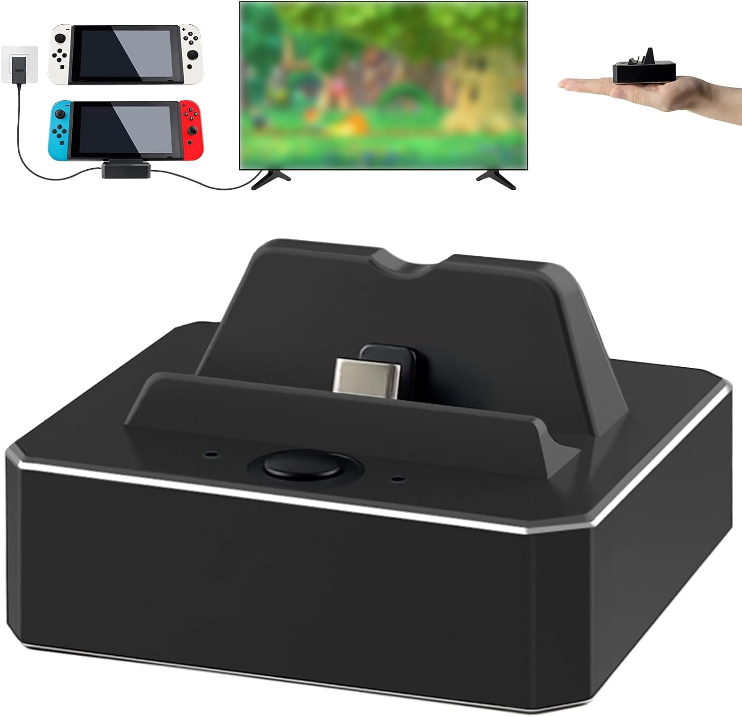 TV Dock for Nintendo Switch Docking Station Portable Adapter ...