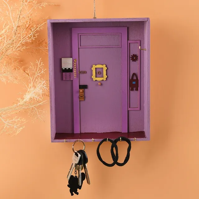 TV Friends Same Style Door Key Hook Shelf Purple Entry Door Monica‘s ...