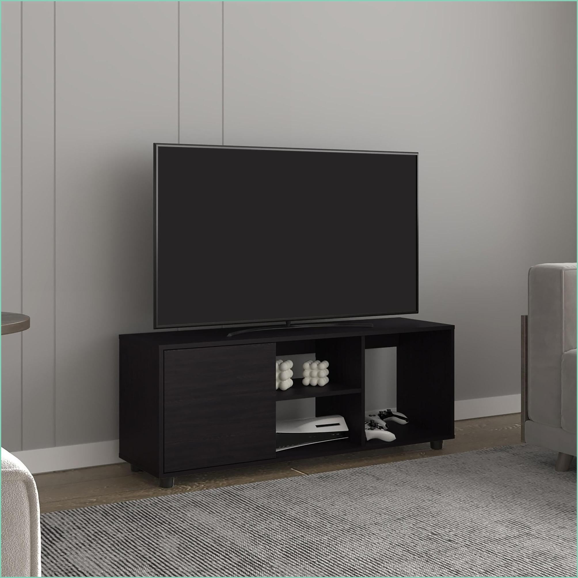 TV Furniture 51'' Wide TV Stand with 1 Door Cabinet, 4 Open Shelves ...
