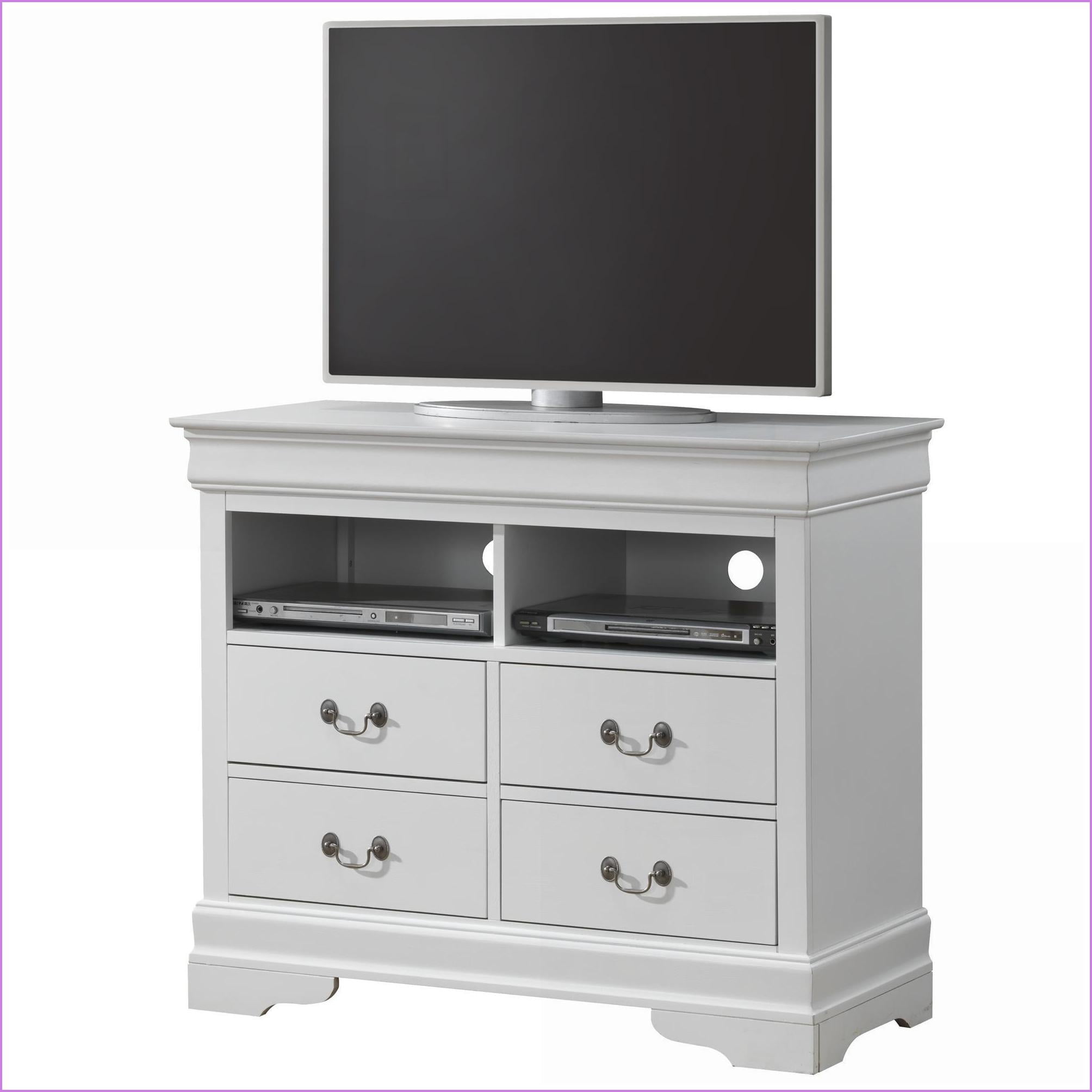 TV Furniture Classic White Media Storage Unit | Fits 50-59” TVs ...