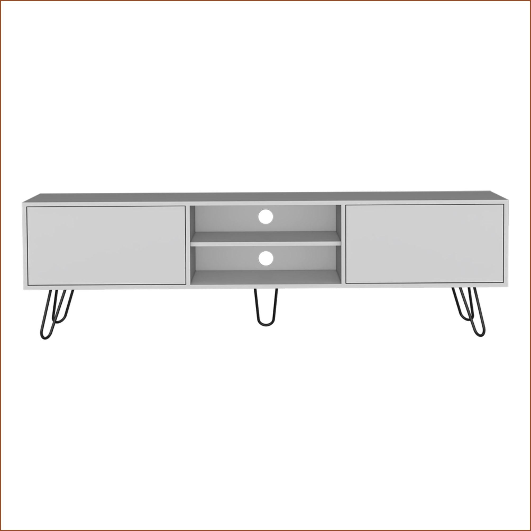 TV Furniture | Franklin White TV Stand with Storage | Engineered Wood ...