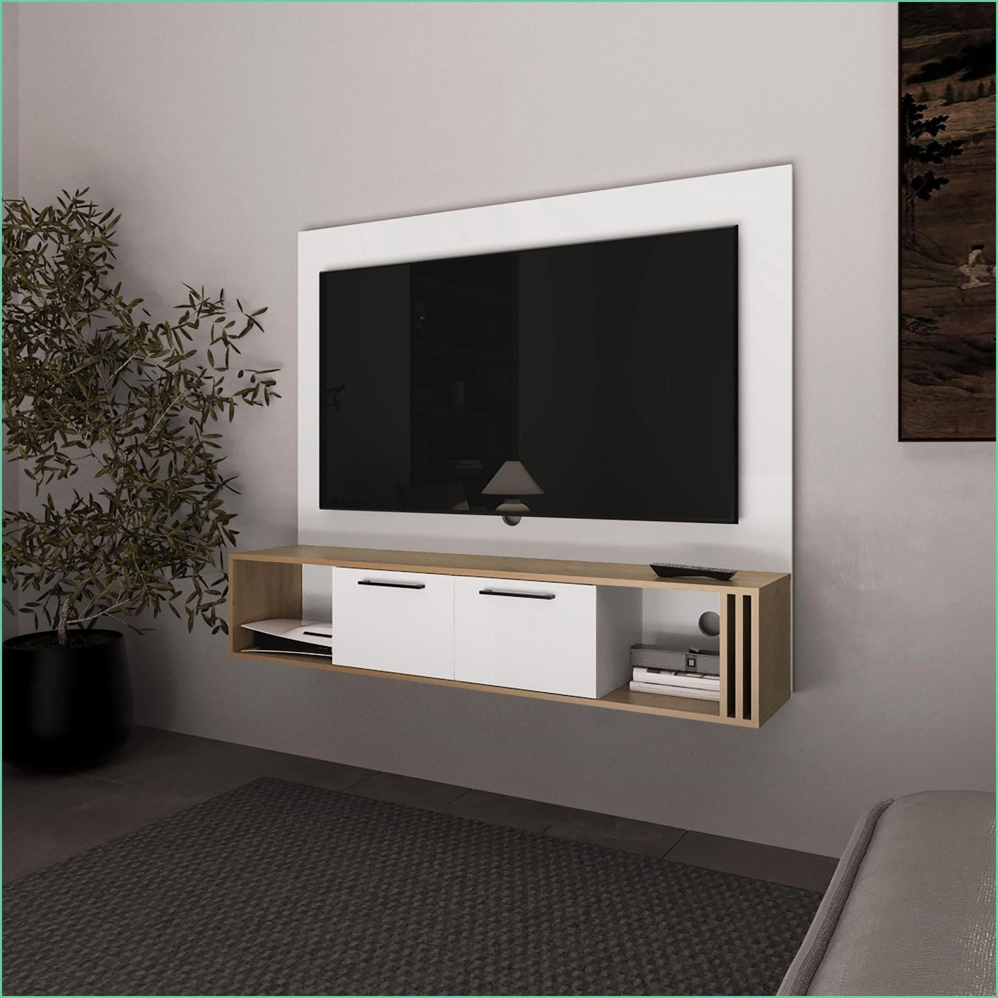 TV Furniture Modern Entertainment Center with Storage & Cable ...