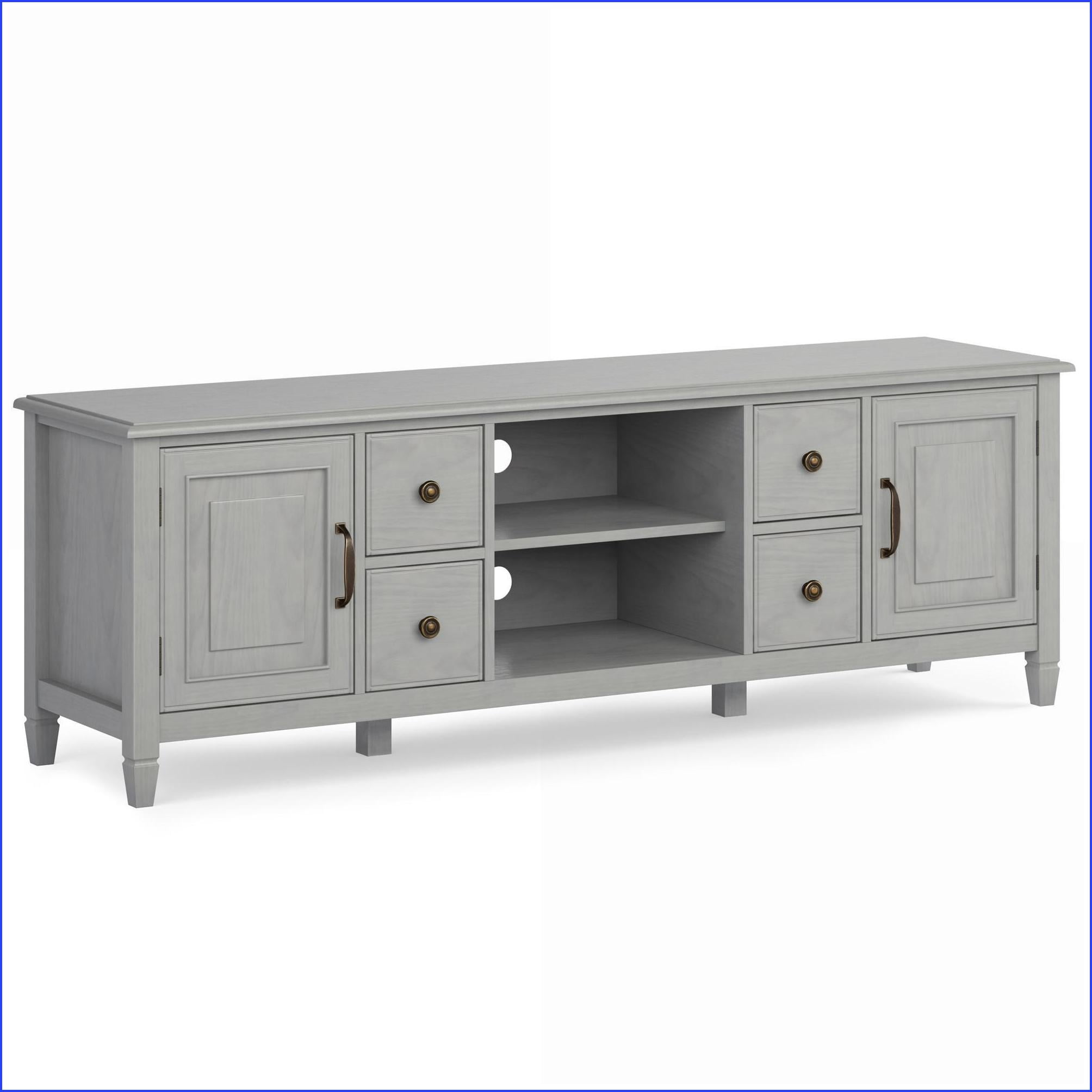 TV Furniture Traditional 72” Solid Wood TV Stand | Fits 80” TVs | Fog ...