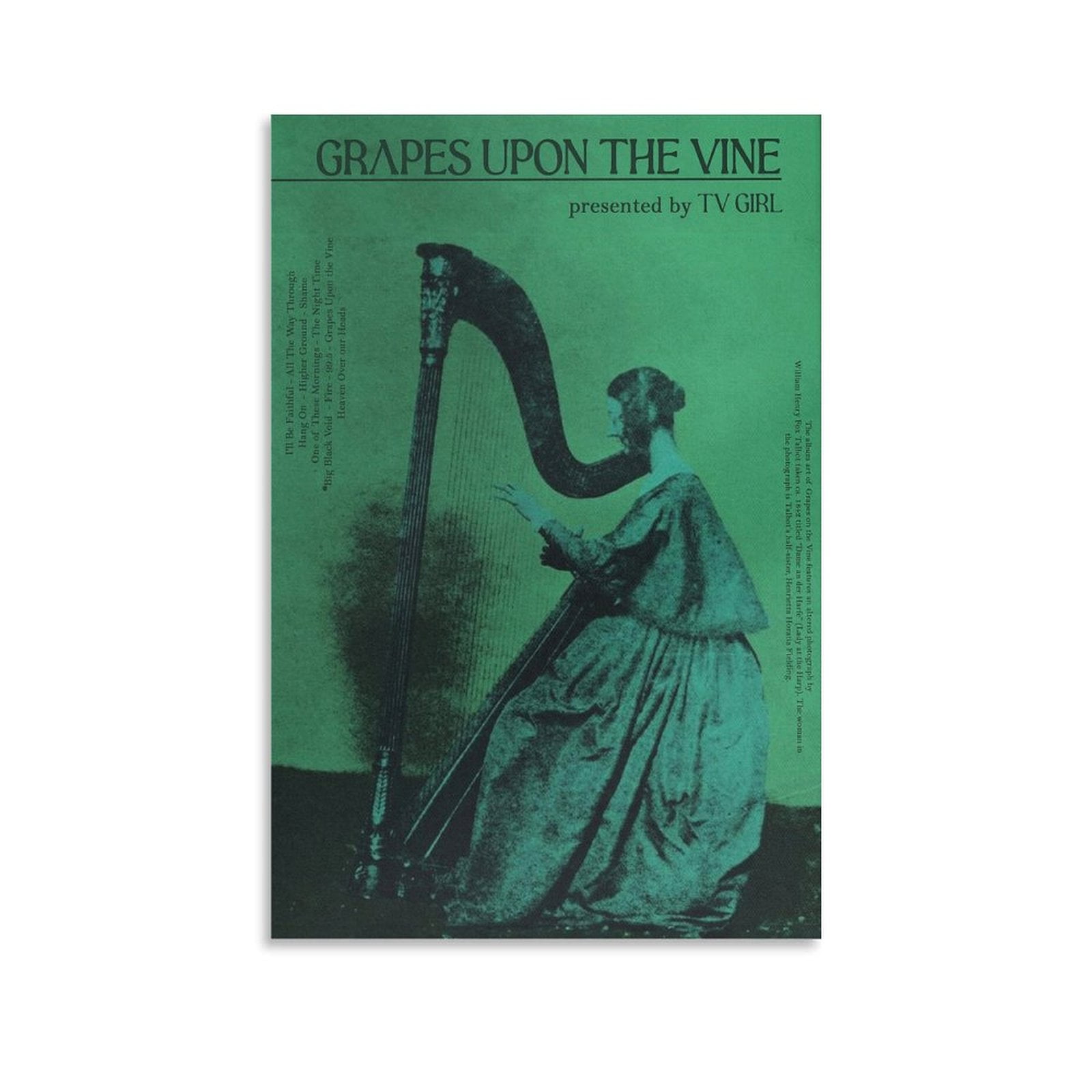 TV Girl Music Poster Indie Pop Band Grapes Upon The Vine Music Album ...