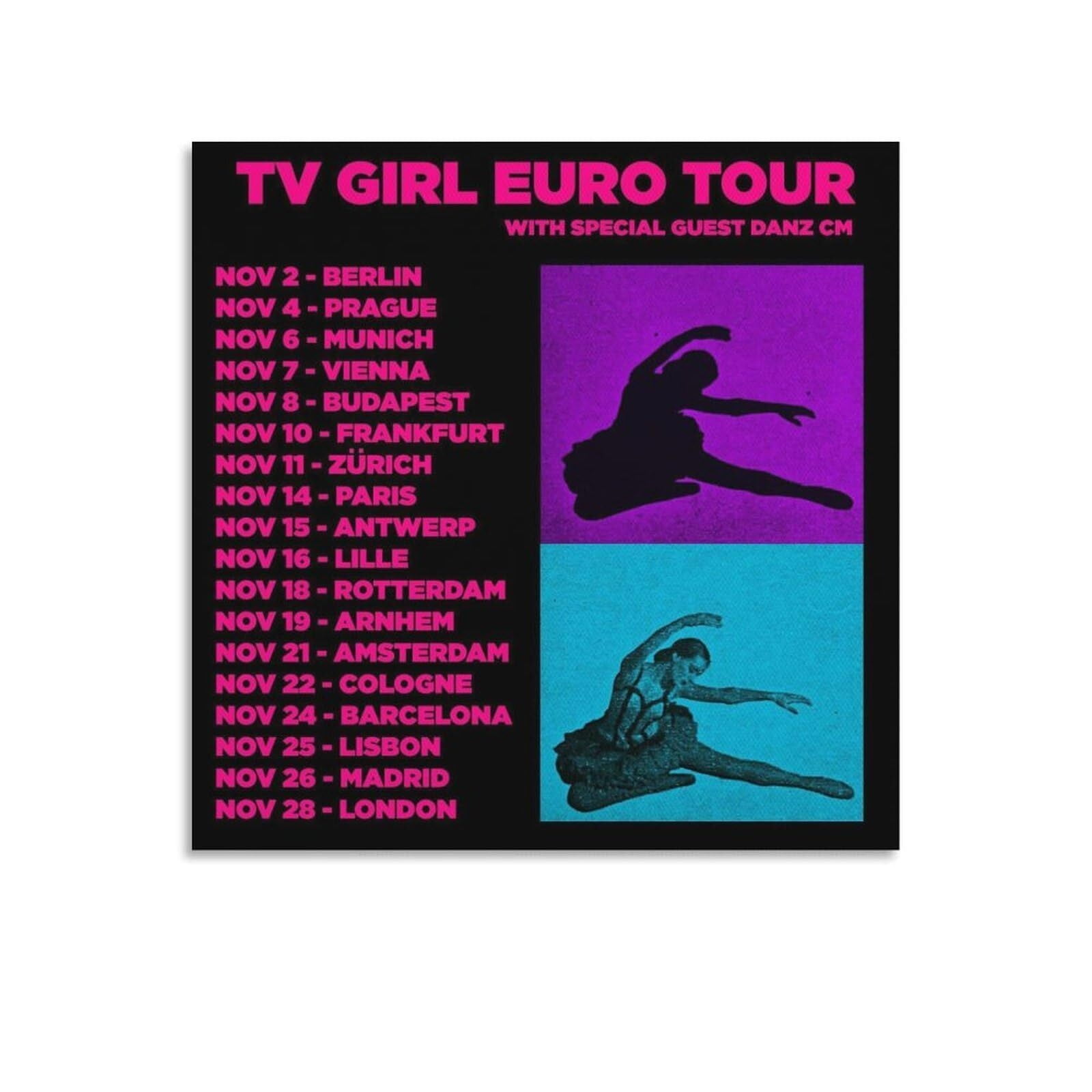 TV Girl Poster 29 Canvas Poster Wall Art Picture Prints Hanging Photo ...