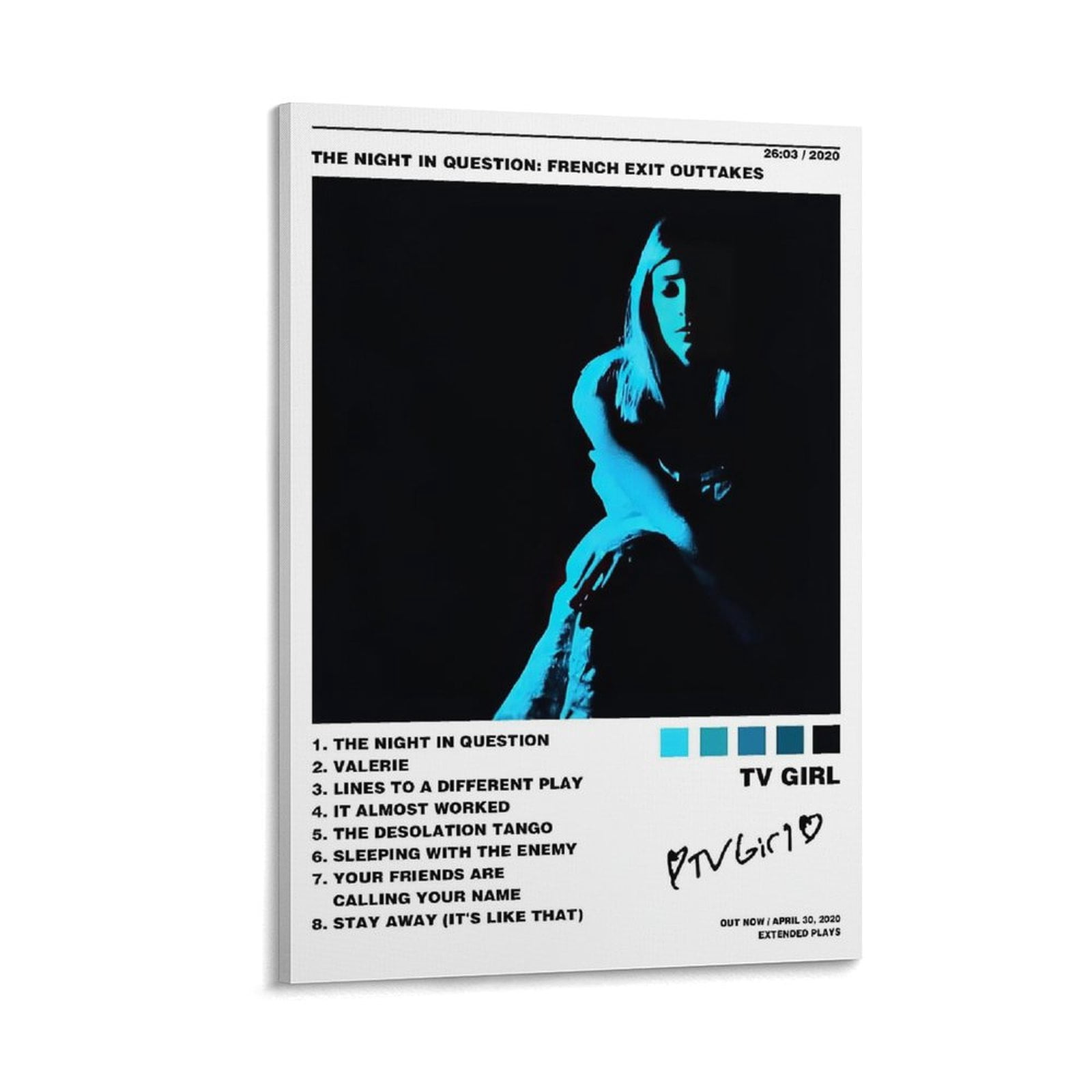 TV Girl Poster The Night in Question Music Album Poster 2 Painting On ...