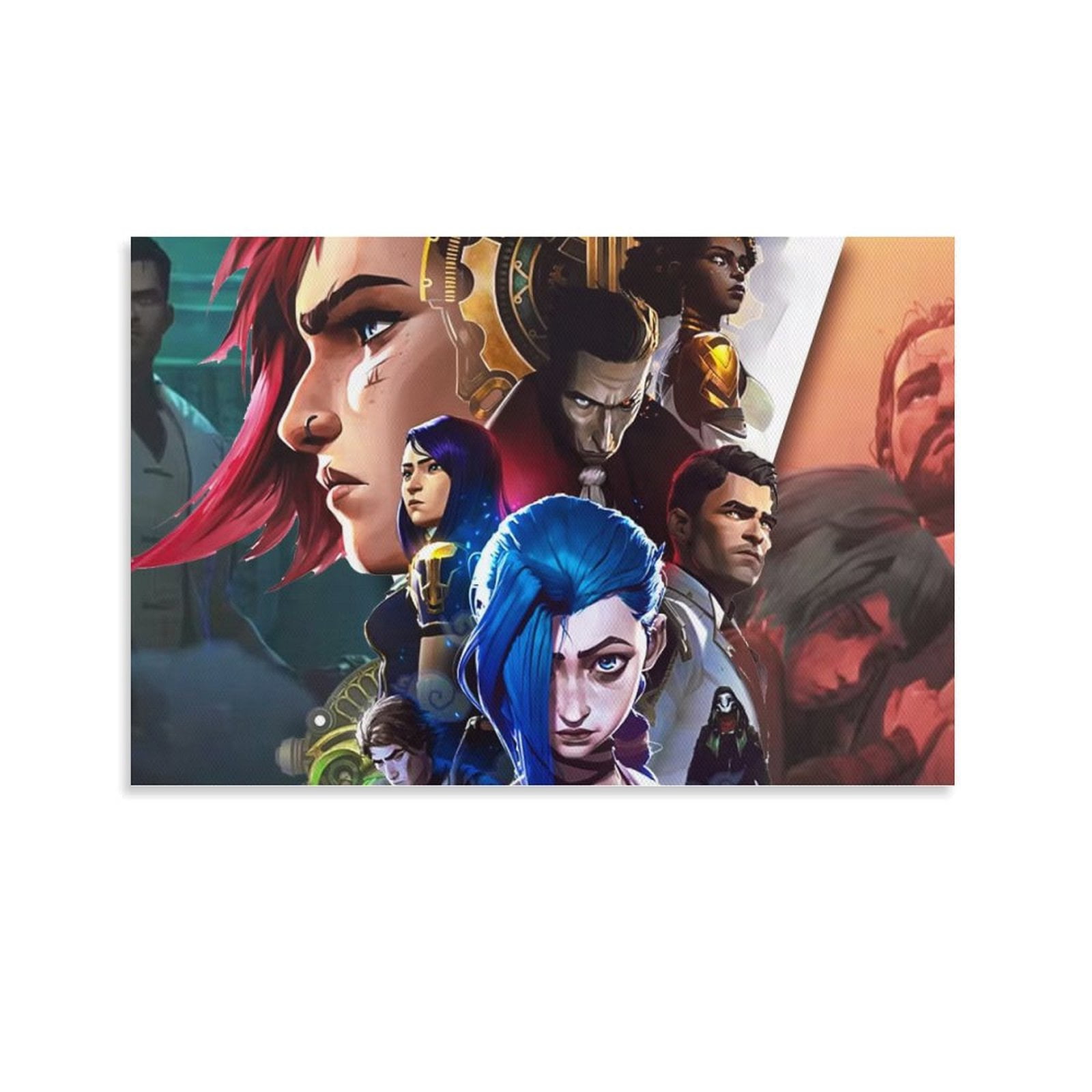 TV Jinx&Vi Cool Posters Painting On Canvas Wall Art Poster Scroll ...