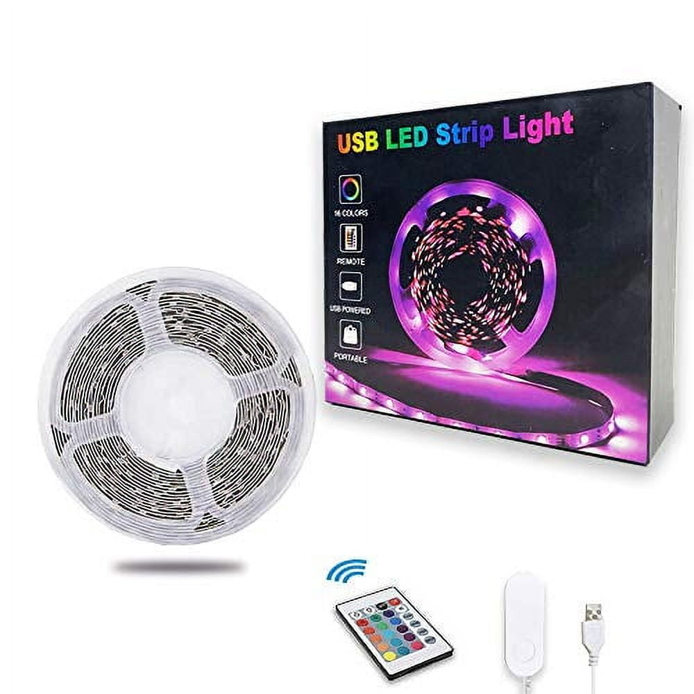 TV LED Backlights, 10ft LED Strip Lights Behind TV USB Operated Color ...