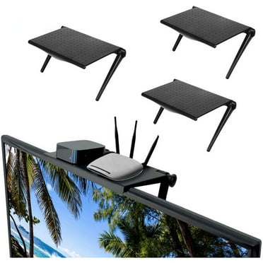 TV Screen Shelf Computer Mount for Desk Storage Rack Desktop Bracket ...