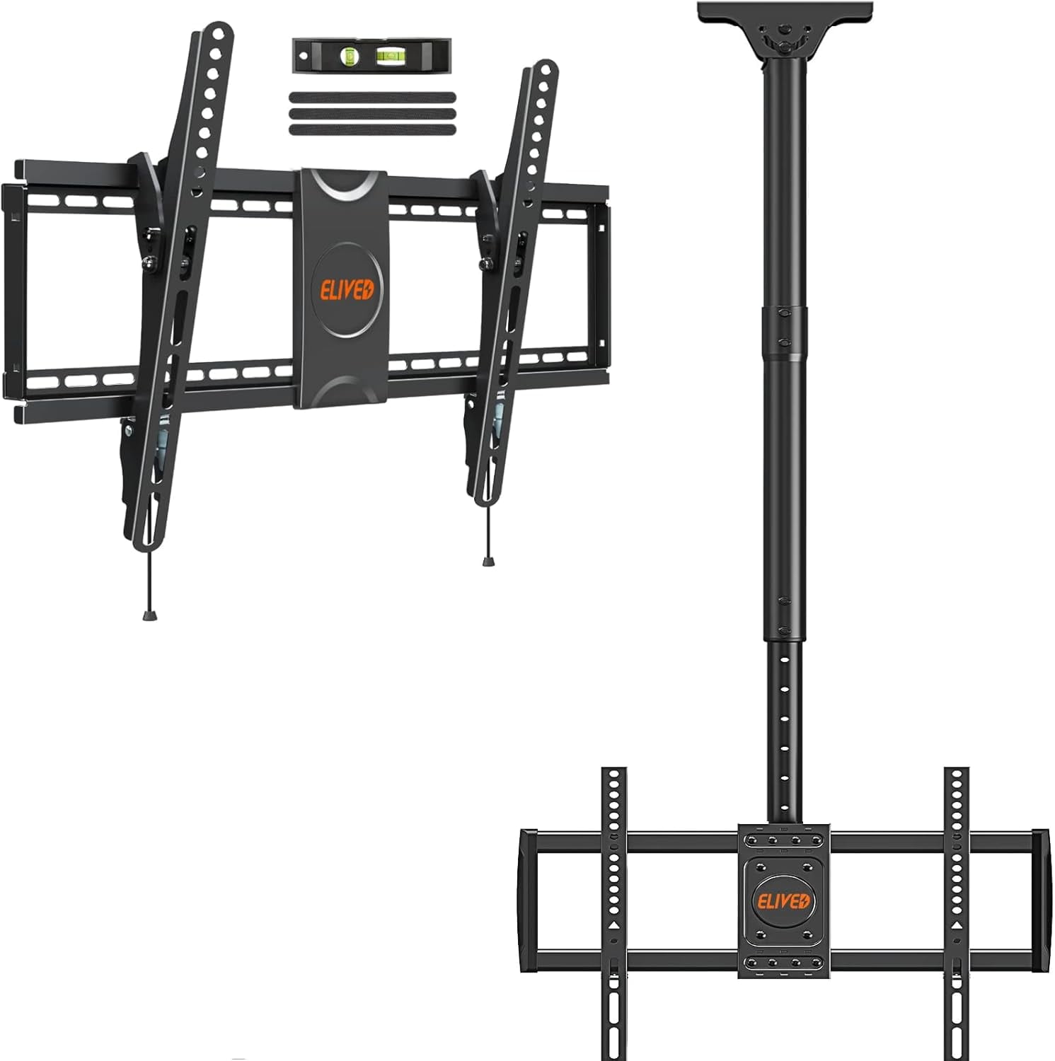 TV Mount for 37-75In TVs, Tilt TV Mouunt YD1002 fits 24" Wood Studs ...
