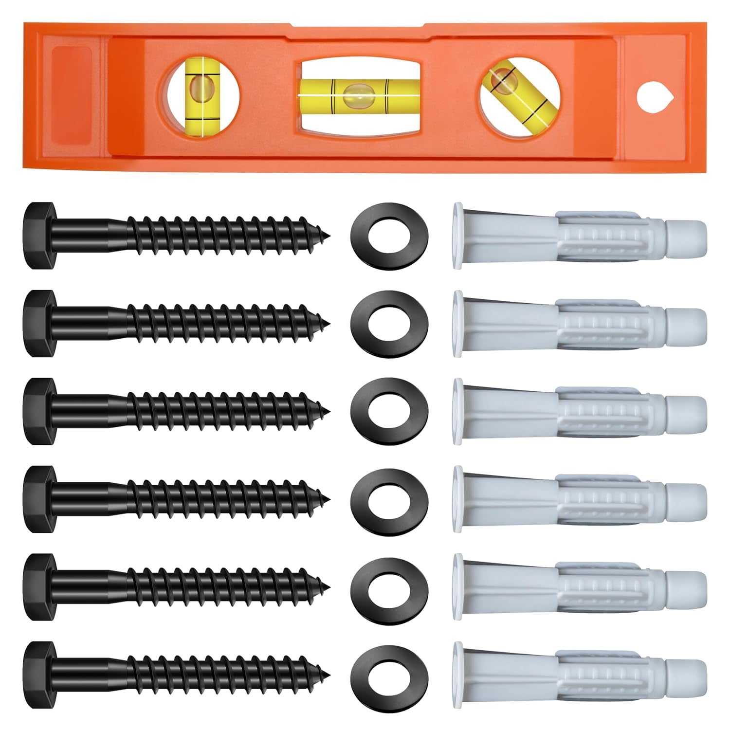 TV Mount Screws Kit, Lag Bolt Kit for TV Wall Mount, M8x65 Lag Bolts ...