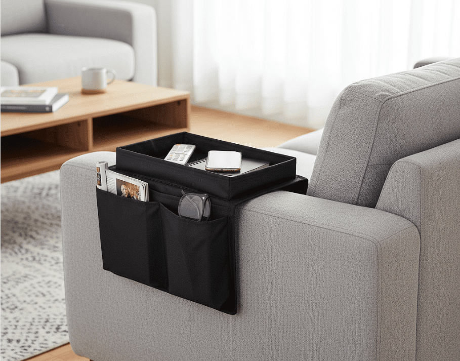 TV Remote Control Organizer Holder Drapes Over Sofa Arm Quality Armrest ...