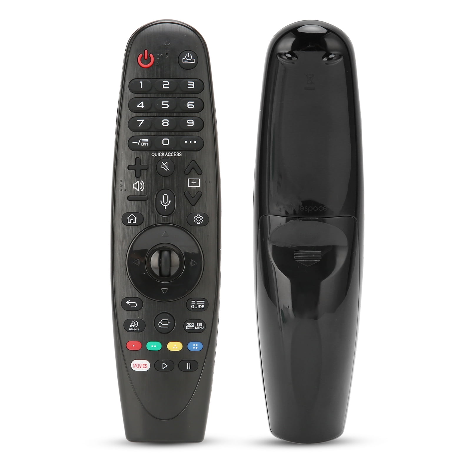 TV Remote Control Replacement, Plastic TV Remote, Simple Operation Portable Remote Control for ...