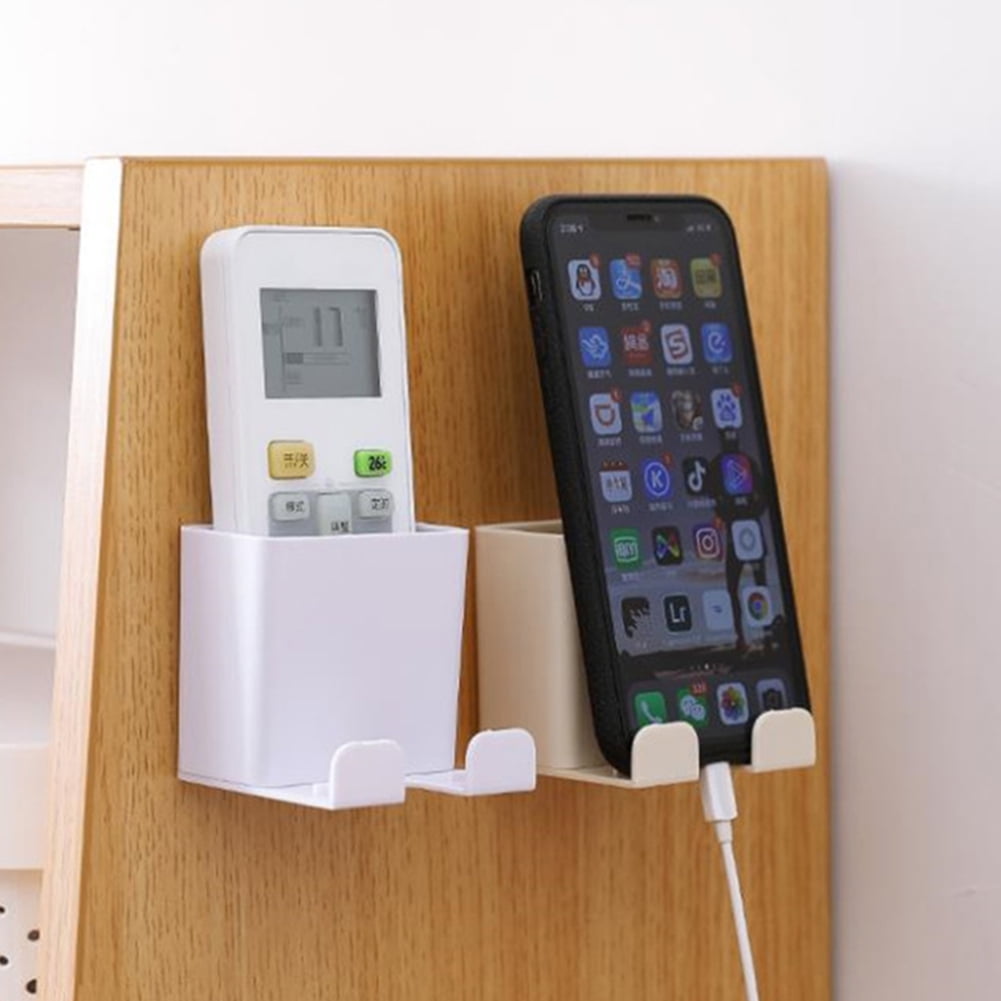 TV Remote Hook Adhesive Organizer Phone Storage Stand Holder Rack ...