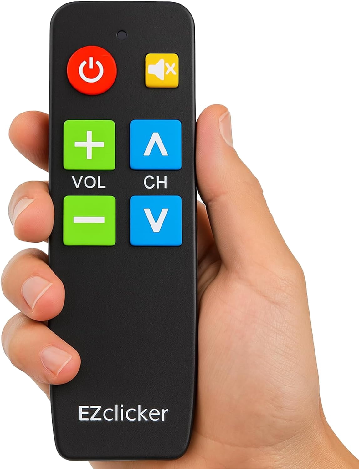 TV Remote for Seniors, Extra Simple Big Button Remote (Black) Works ...