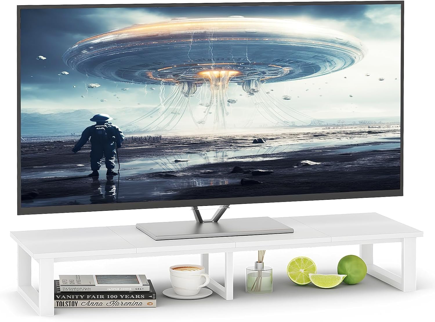 " TV Riser for 32-60 inch TV, TV Riser Stand Shelf, Tabletop TV Stand ...