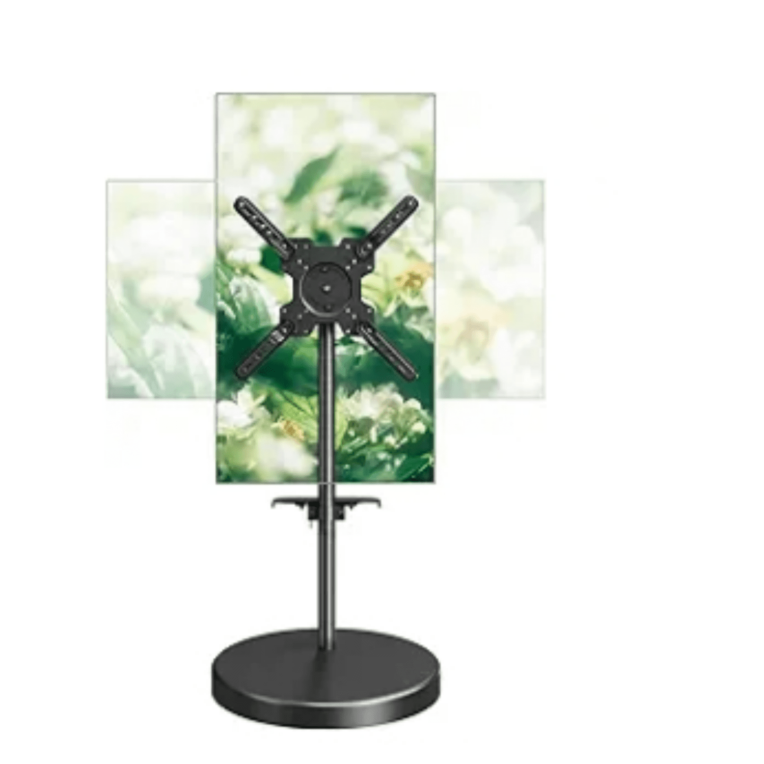 TV Rolling Stand - Floor TV Stand Mobile TV Cart for 26-65 inch Screens ...