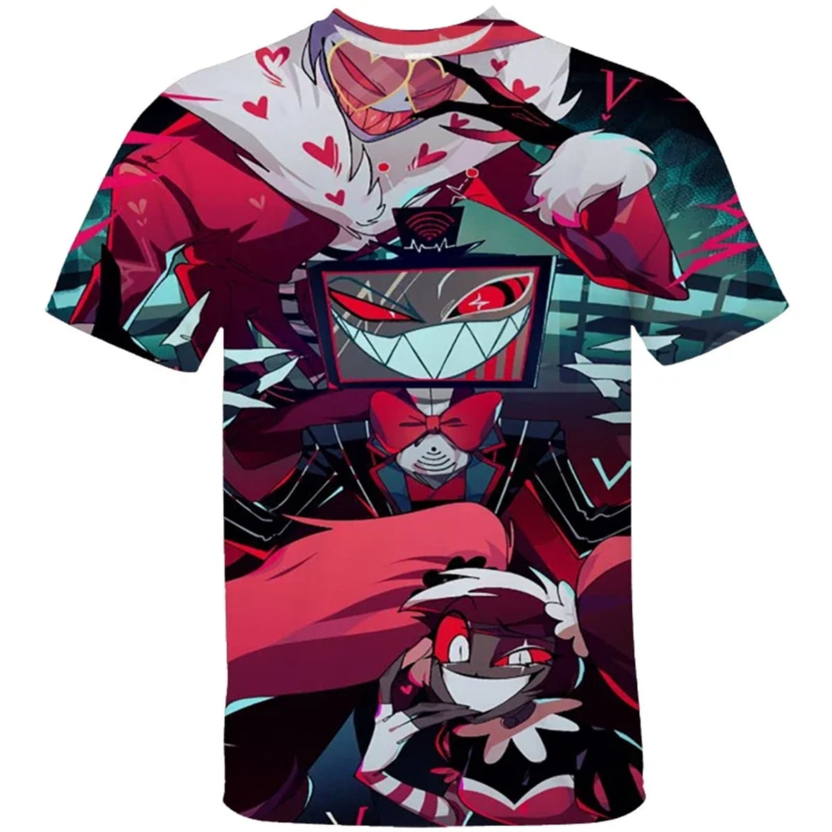 TV Series 2024 Hazbin Hotels T Shirt 3D Print Tees Anime Clothes ...
