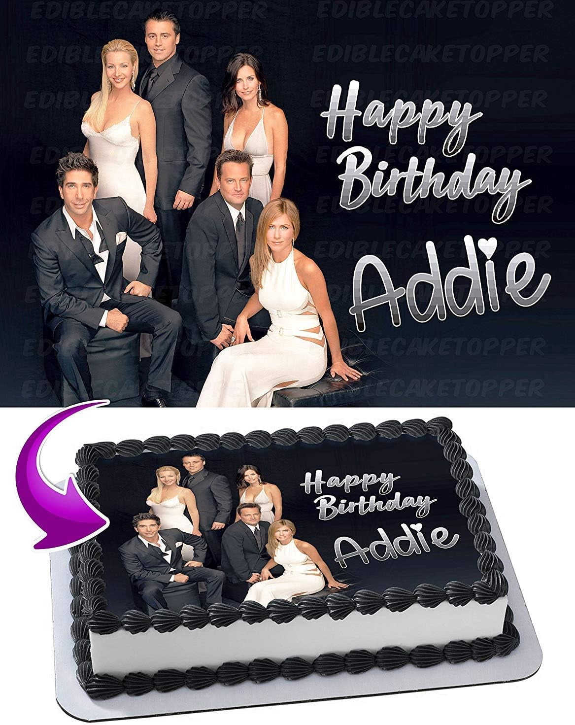 TV Show Edible Image Cake Topper Party 1/4 Sheet - Walmart.com