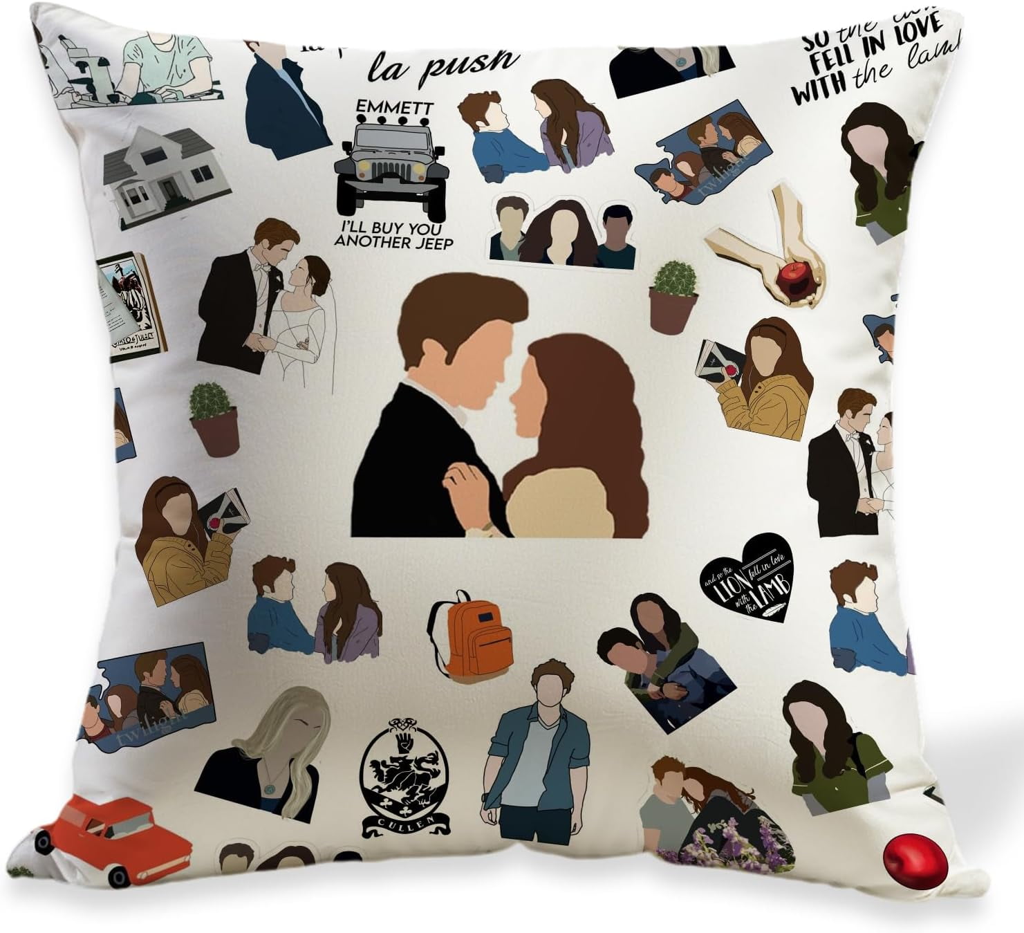 TV Show Inspired Gift, Twilight Saga Throw Pillow Cover, Twilight ...