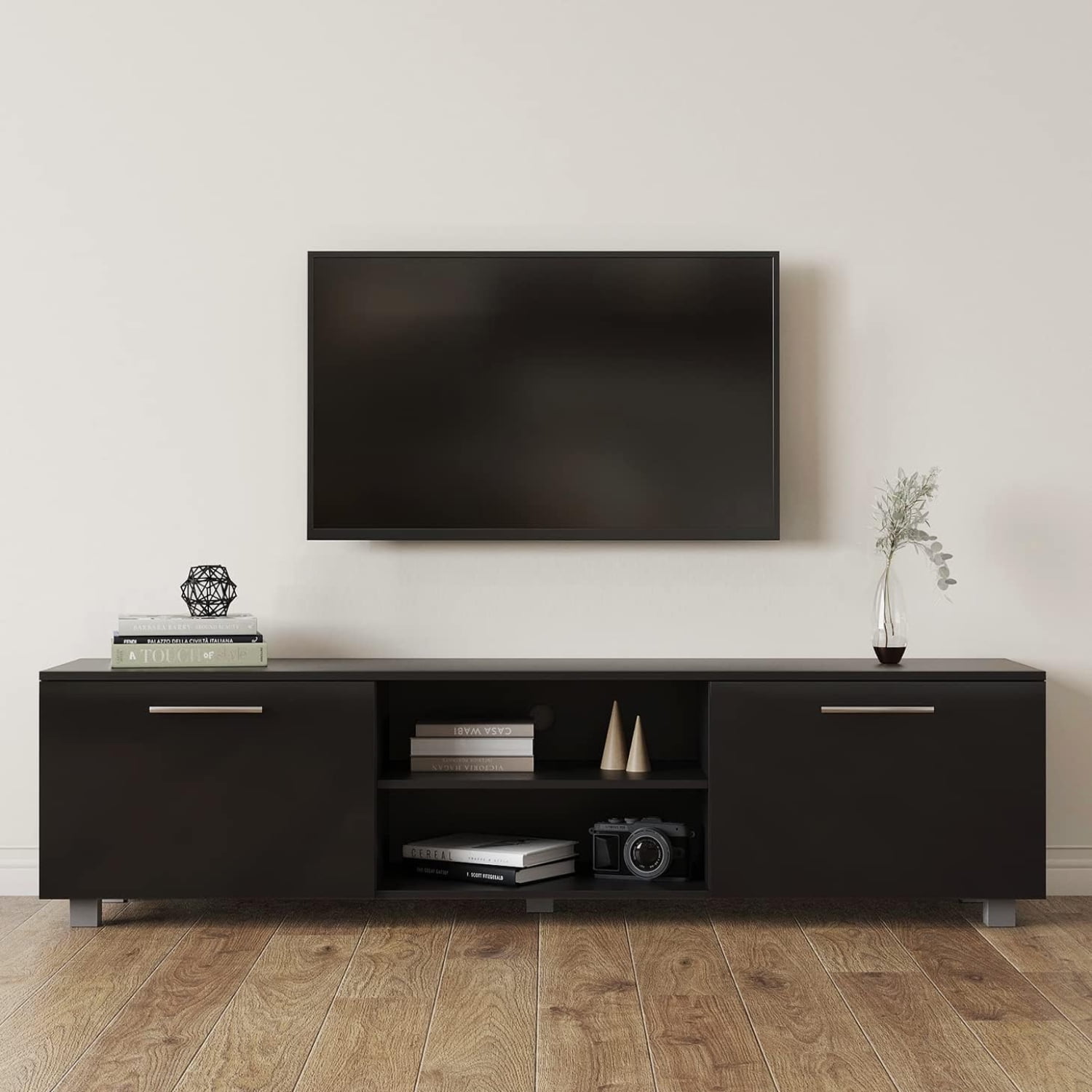TV Stand for 40 45 50 55 60 65 Inch TV Entertainment Center Room Low ...