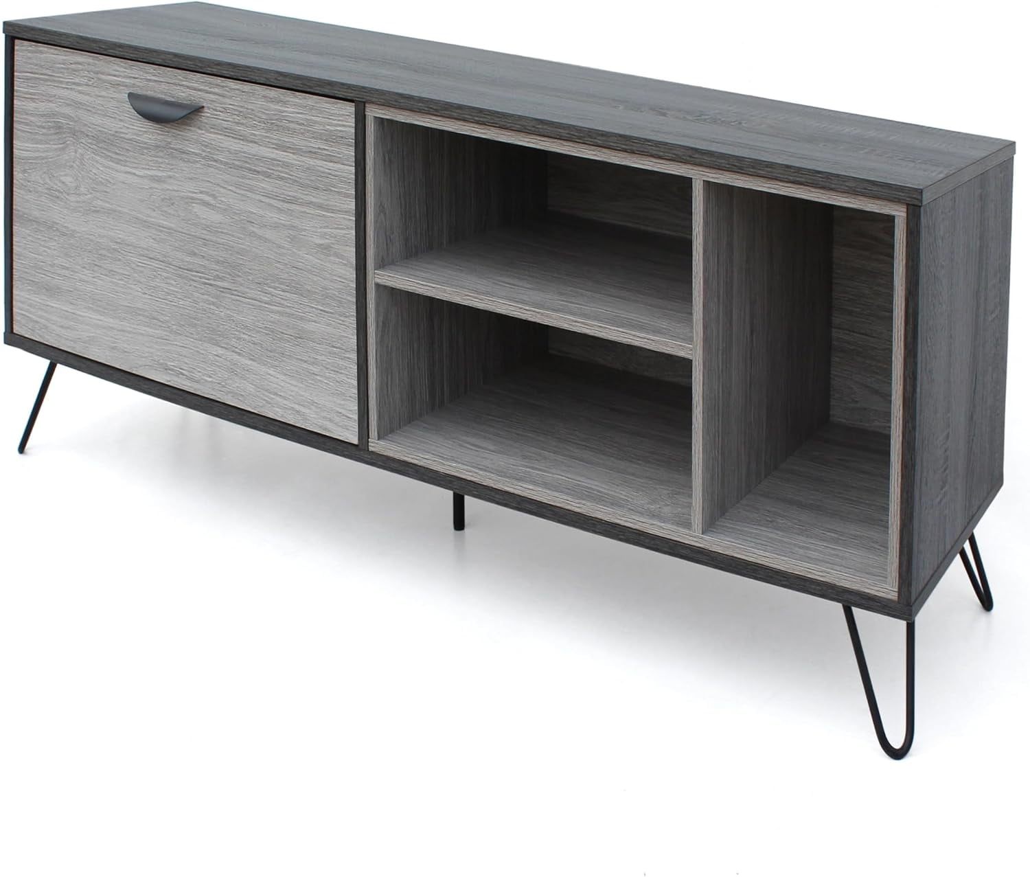 TV Stand for 40 49 inch TV Modern Mid Century TV Stand with Cabinet ...