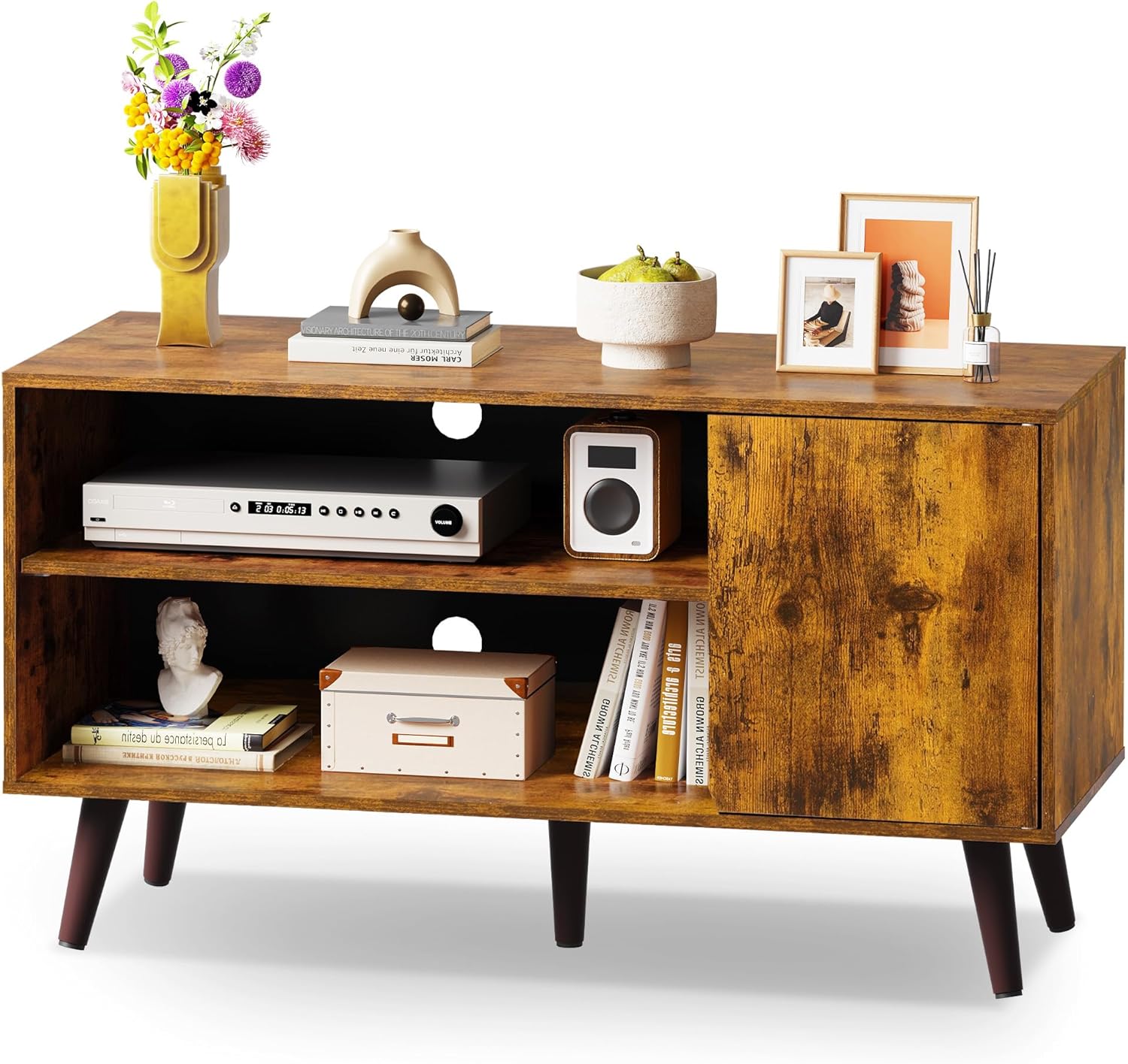 TV Stand for 40 Inch TVs, Small Entertainment Center with Storage ...