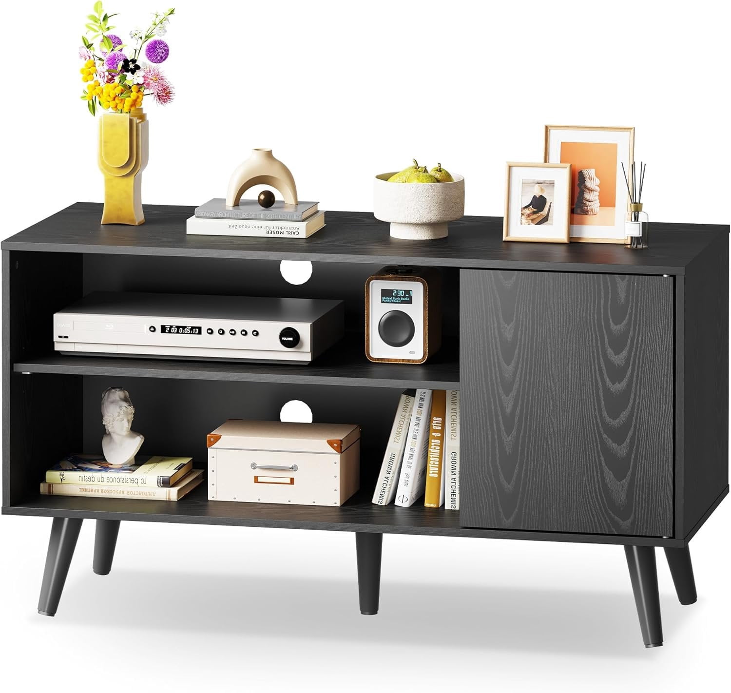 TV Stand for 43 Inch TV, Small Entertainment Center with Storage ...