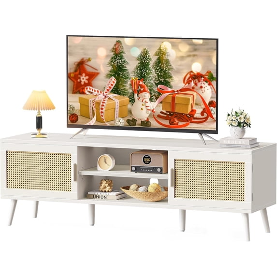TV Stand for 65 Inch TV, Entertainment Center with Adjustable Shelf ...