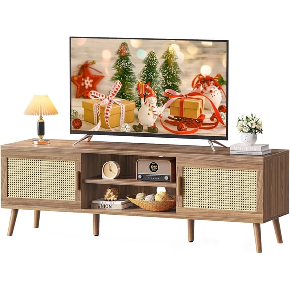 TV Stand for 65 Inch TV, Entertainment Center with Adjustable Shelf ...