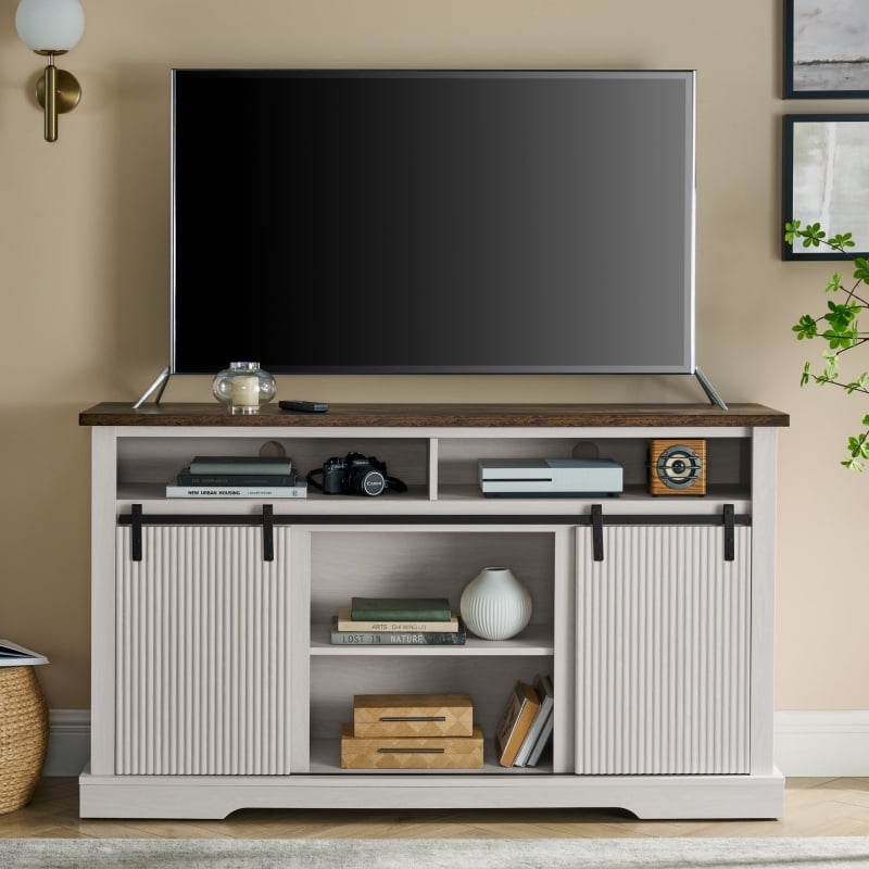 TV Stand for 65 Inch TV, Entertainment Center with Storage Cabinets and ...