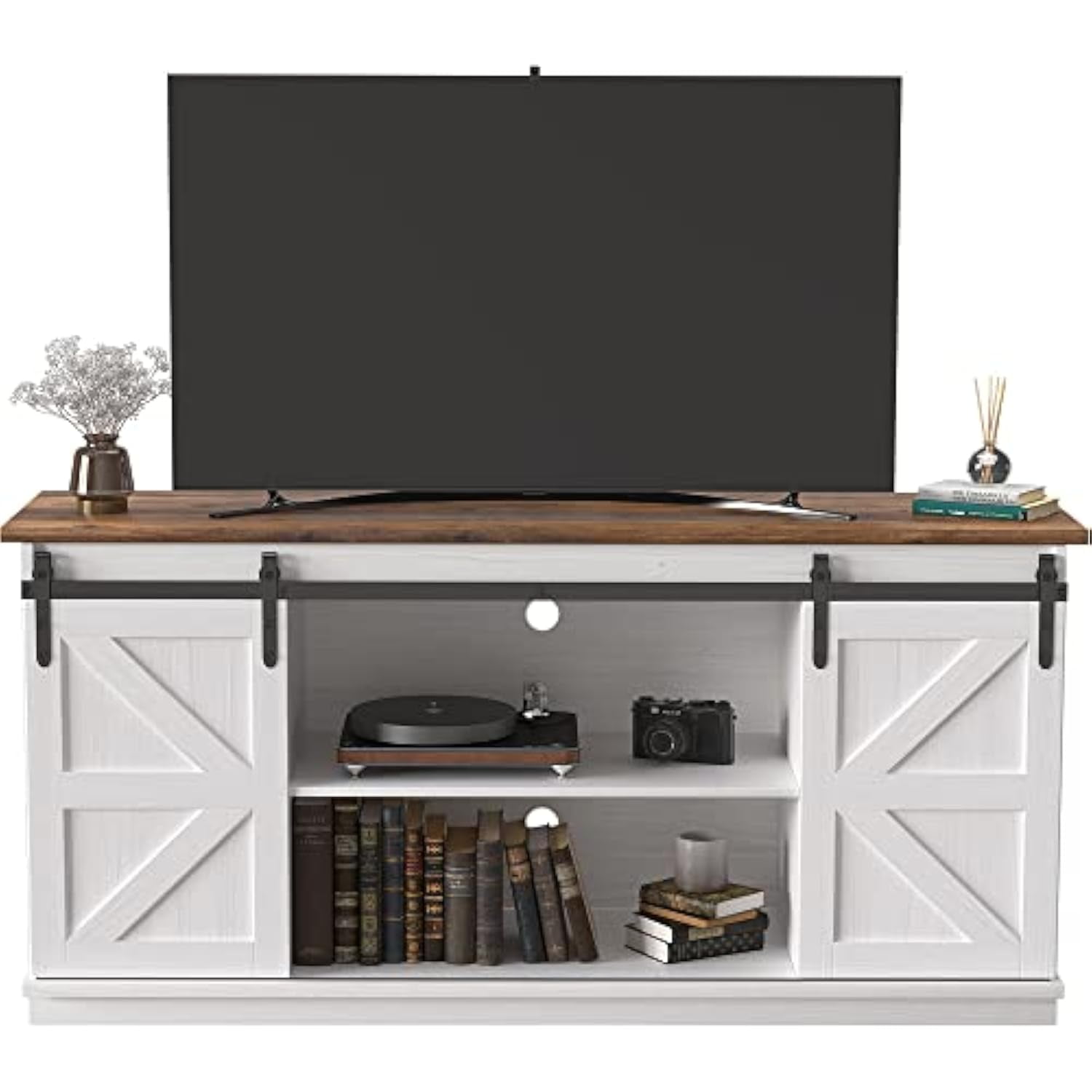 TV Stand for 65 Inch TV, Entertainment Center with Storage Cabinets and ...