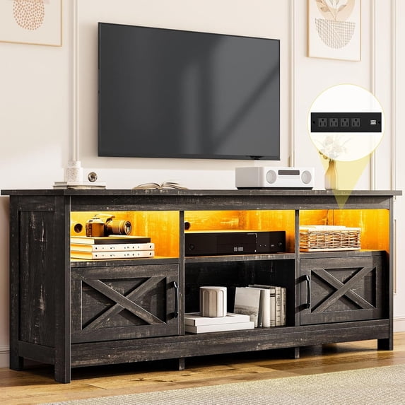 TV Stand for up to 65 Inch TV, Entertainment Center with Storage, TV ...