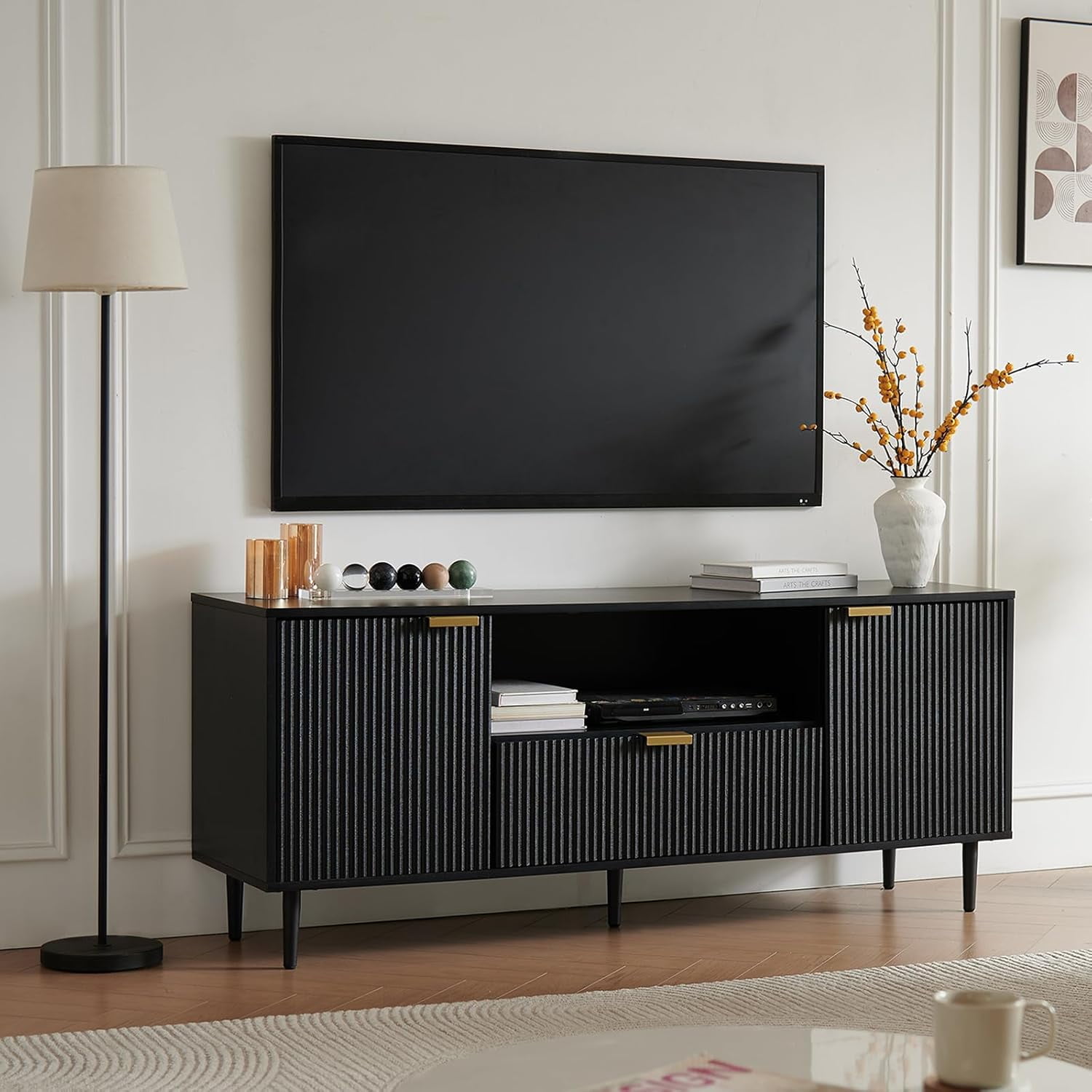 TV Stand for 65 Inch TV, TV Consoles for Living Room, TV Stand for Bedroom w/Drawer and Storage ...