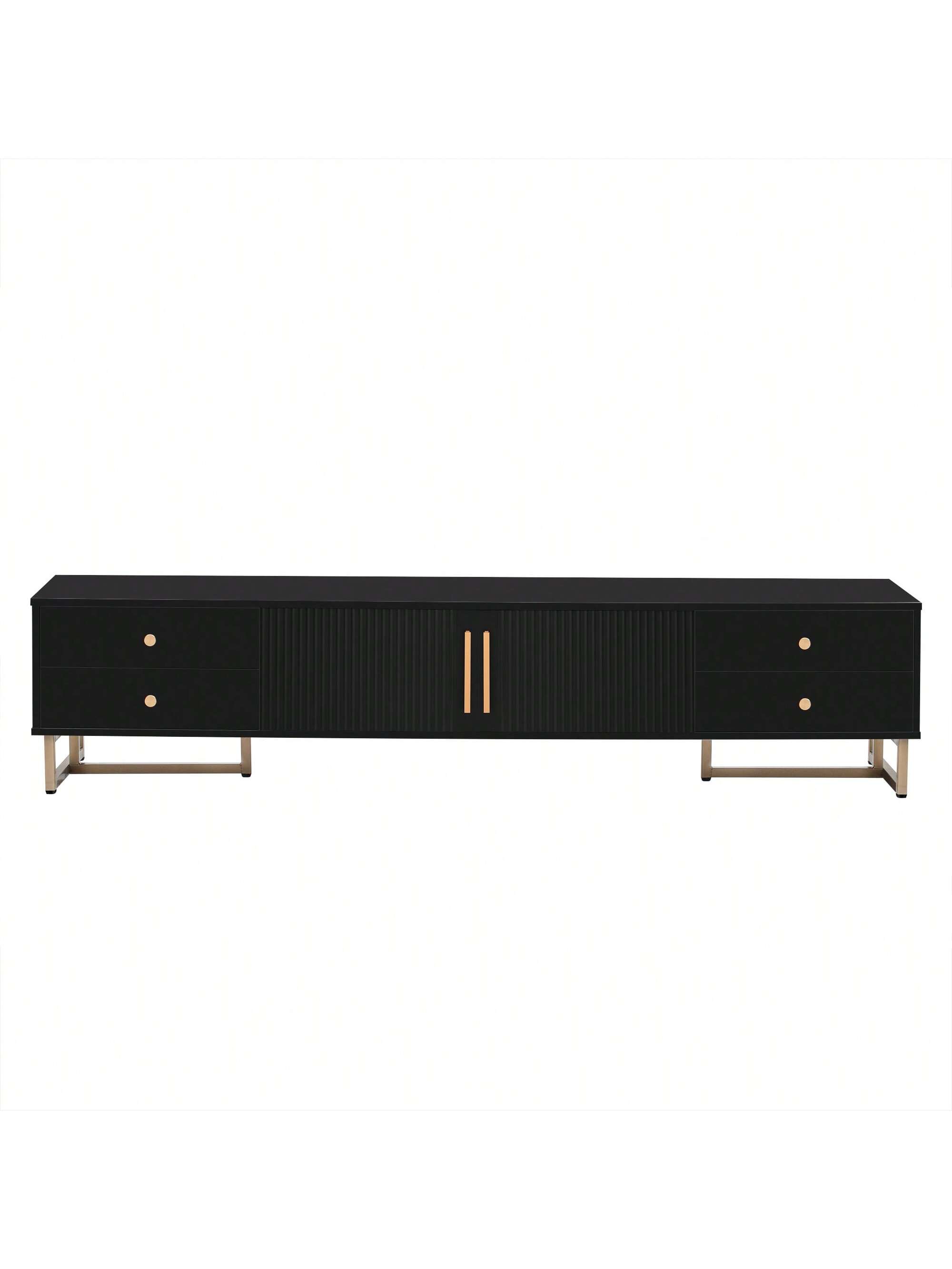TV Stand For Above 65" Wood Television Console Table With Storage ...