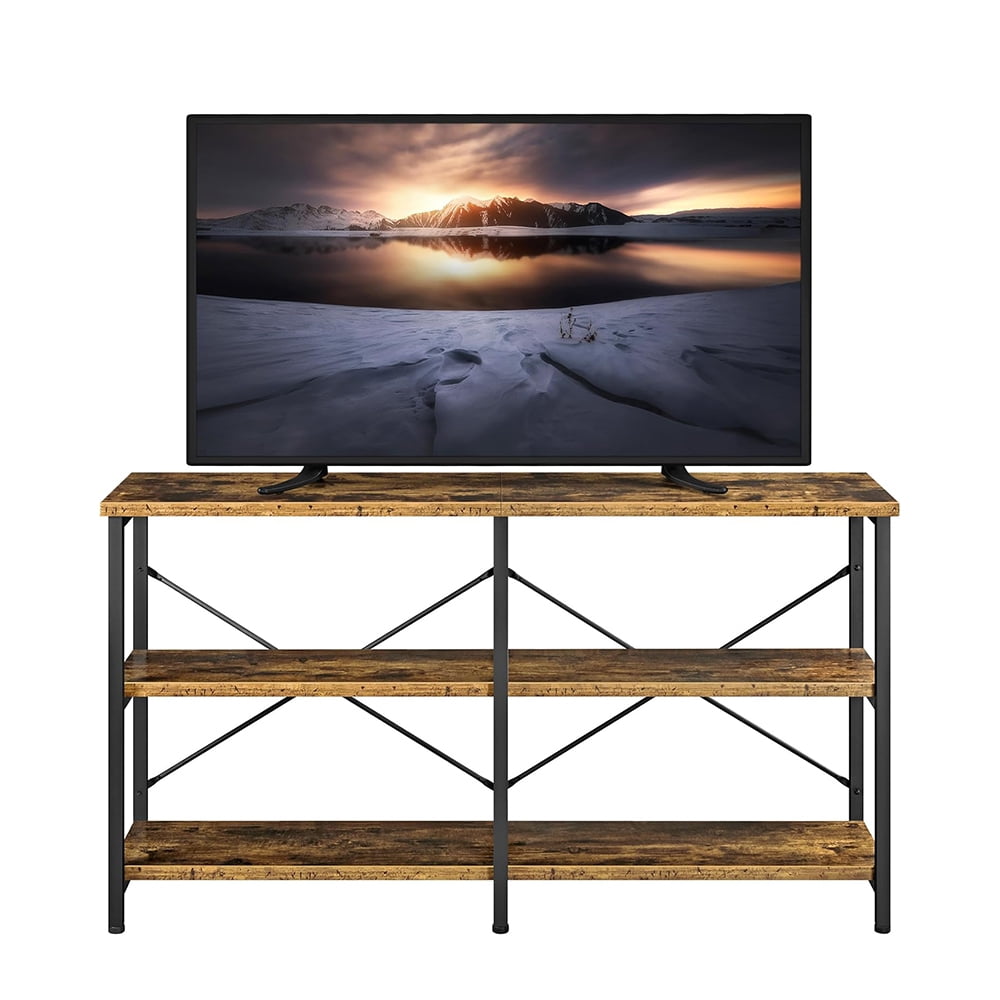 TV Stand for TV up to 65 inch, Entertainment Center with 3-Tier Storage ...