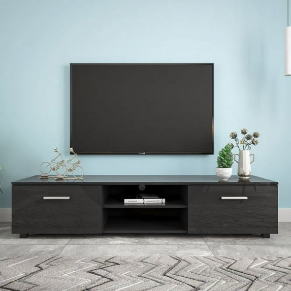 TV Stand for 70 Inch TV Stands, Media Console Entertainment Center ...