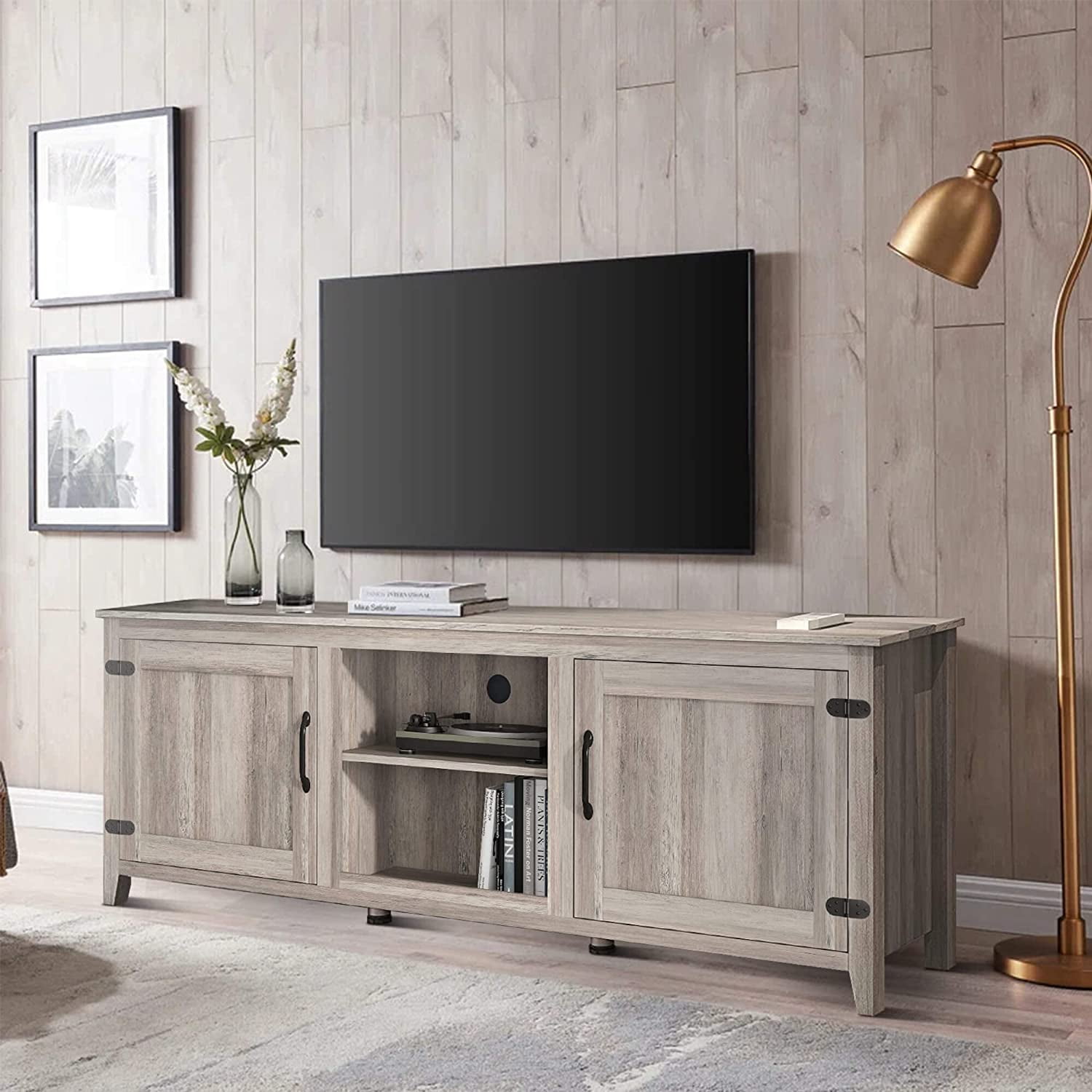 TV Stand 70 inch for TVs Up to 80", Large Entertaiment Center with ...