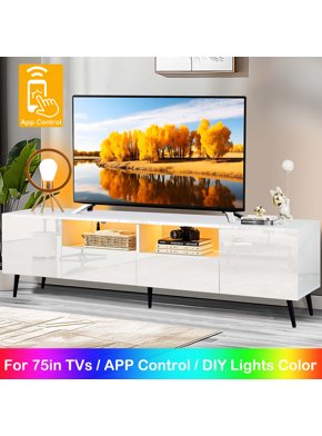 White TV Stands in TV Stands & Entertainment Centers - Walmart.com